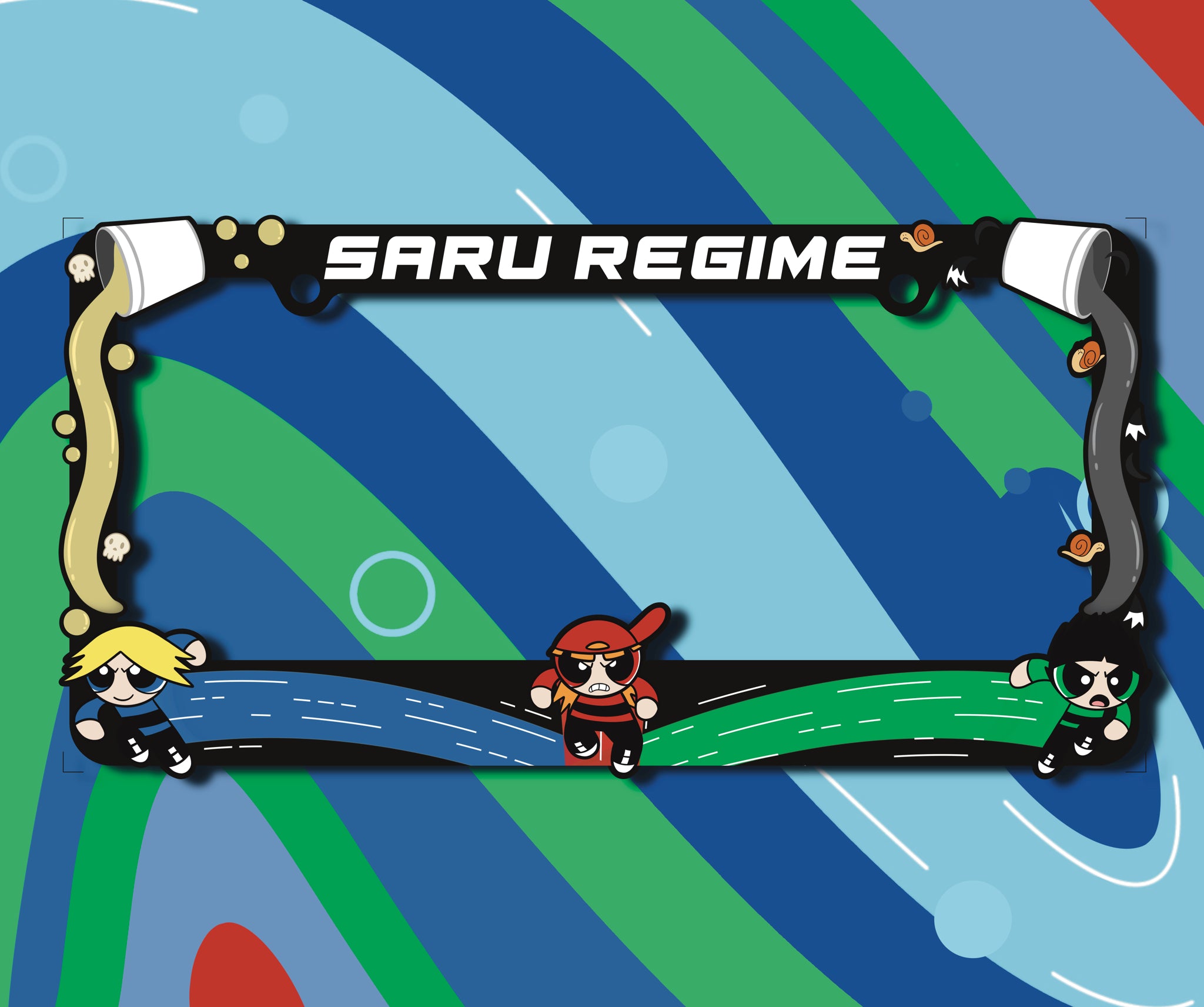 Rowdy Boy License Frame – Saru Regime